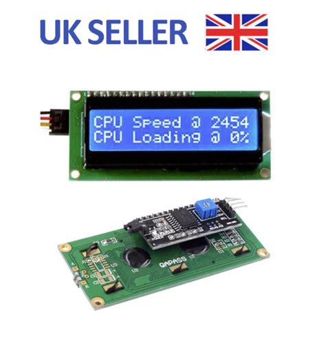 1602 16x2 lcd display iic i2c twi spi serial interface module for