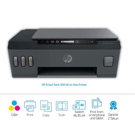 Jual PRINTER HP SMART TANK 500 AIO PRINT SCAN COPY A4 HP 500 ALL IN ONE Shopee Indonesia