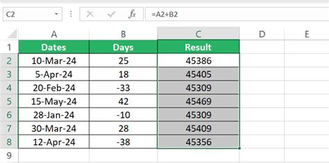 Add Days To Date Using An Excel Formula Easily