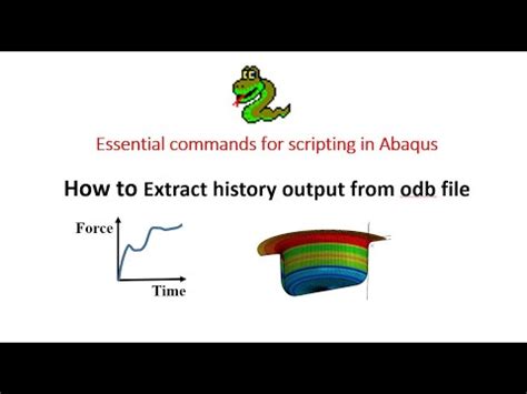 Extracting History Output From Odb File By Python Scripting In Abaqus YouTube