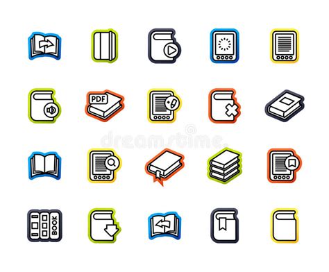 Outline Icons Thin Flat Design Modern Line Stroke Style Stock Vector Illustration Of