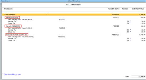 How To Print Invoice With Hsn Sac In Tallyprime Tallyhelp