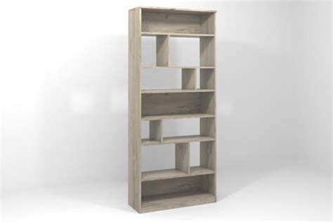 ᐉ Стелаж офісний 900х350х2100 мм Дуб Крафт Білий 22662 • Краща ціна в Києві Україні • Купити