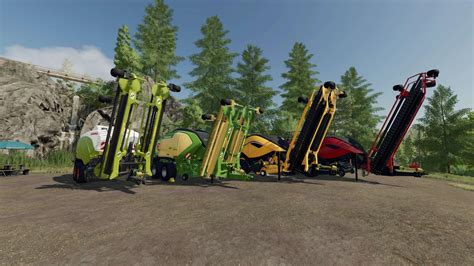 Pack Of Balers With Windrower V3000 Fs25 Fs22 Mod