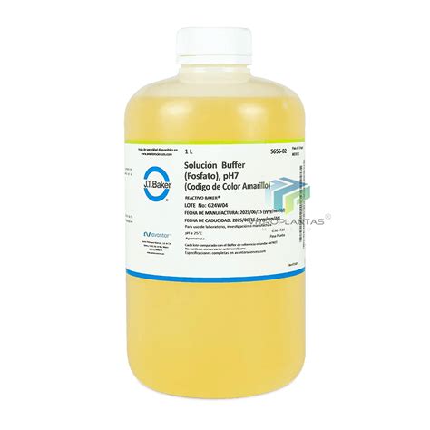 Buffer 7 Ph Fosfato Jt Baker 1l Vitroplantas México