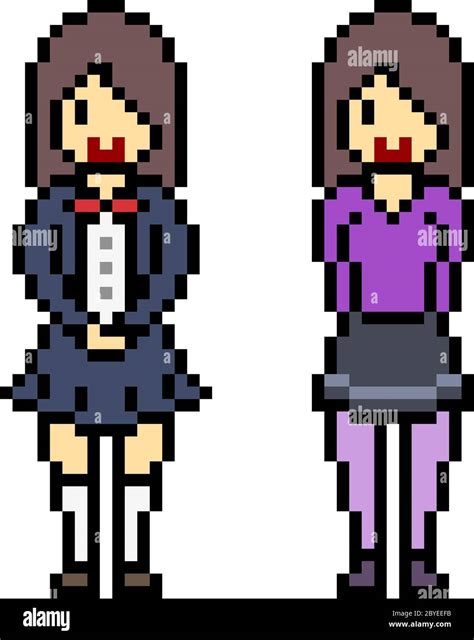 School Girl Uniform Skirt Stock Vector Images Alamy