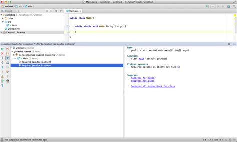 Java How Do I Get Intellij To Give Me A Warning If I Have Failed To Provide Javadoc