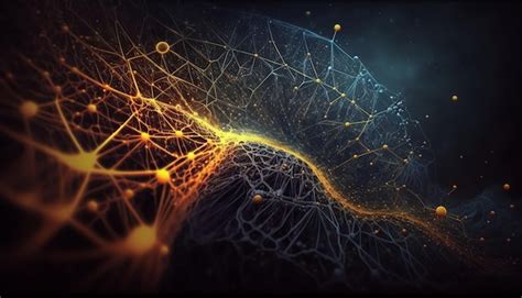 Premium Photo Technology Neural Network Background Imagegenerative Ai