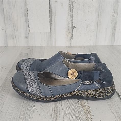 Rieker Shoes Rieker Anti Stress Daisy Heather Blue Leather Mary