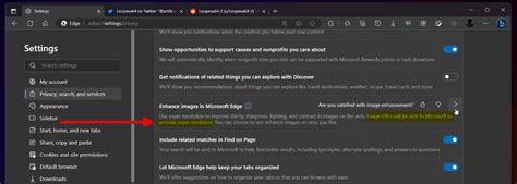 Disable The Enhance Images Feature In Edge To Prevent Data Leak