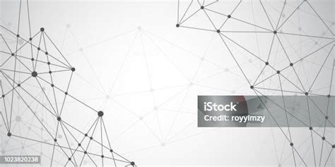 연결 점과 기하학적 배경 라인을 추상화 합니다 현대 기술 연결 과학 다각형 구조 배경입니다 벡터 일러스트 레이 션 0명에 대한 스톡 벡터 아트 및 기타 이미지 Istock