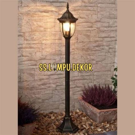 Promo Lampu Taman Hias Standing Lengkap Tiang Outdoor Klasik Minimalis Diskon Di Seller