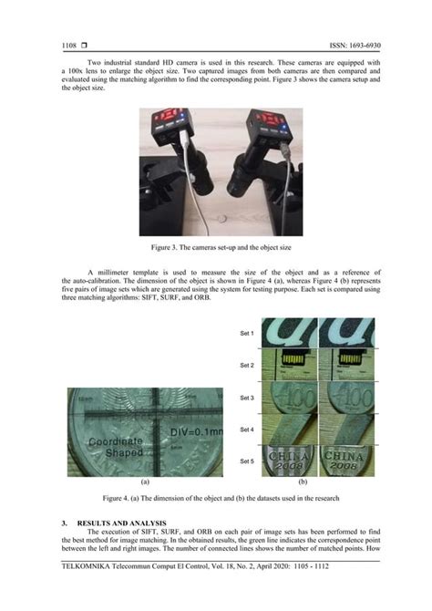 Matching Algorithm Performance Analysis For Autocalibration Method Of