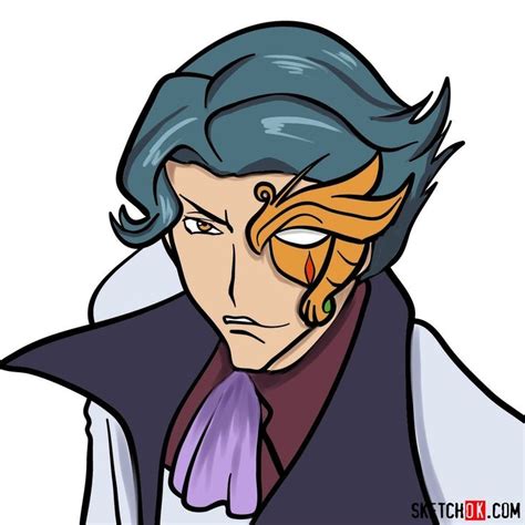 How To Draw Jeremiah Gottwald Code Geass Anime Sketchok Easy