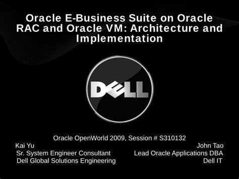 Pdf Oracle E Business Suite On Oracle Rac And Oracle Vm Idell