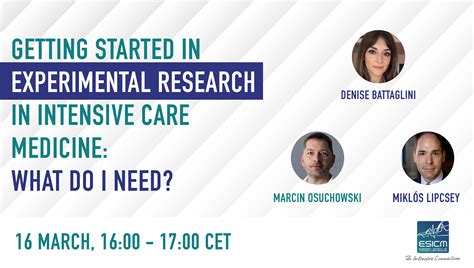 Getting Started In Experimental Research In Intensive Care Medicine What Do I Need Esicm
