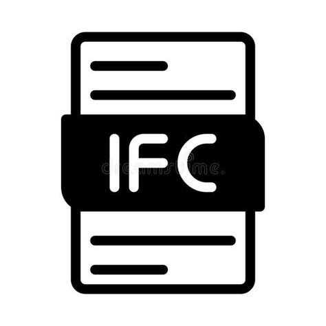 Ifc File Type Icon Files Document Graphic Design With Outline Style