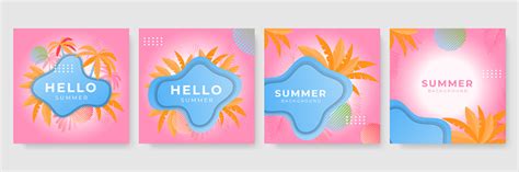 꽃과 열대 잎 배경여름 판매 배너 배너 전단지 초대 포스터 웹 사이트 또는 인사말 카드에 대한 다채로운 디자인 소셜 미디어 게시물 템플릿 벡터 일러스트레이션 0명에 대한