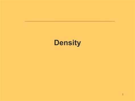 Density Pptx Physics Science