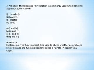 Php Session Mcq Ppt Ppt