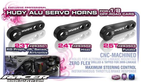 Hudy Aluminium Servo Horns RC Racer The Home Of RC Racing On The Web