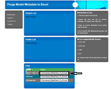 revit add ons free autodesk forge model metadata to excel
