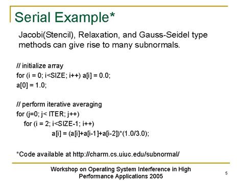 Performance Degradation In The Presence Of Subnormal Floatingpoint