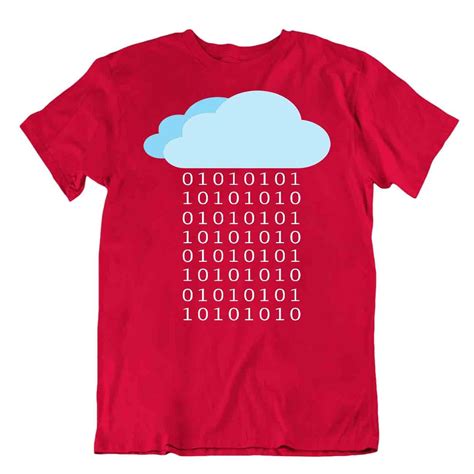 Cloud Of Binary Numbers T Shirt Computer Code Tshirt Funny Design Tee