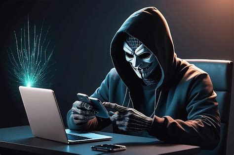 Premium Ai Image Darkweb Darknet And Hacking Concept Hacker With Cellphone Man Using Dark Web