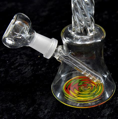 6 Clear Glass Water Bong Pipe Rig • Ssmokeshop