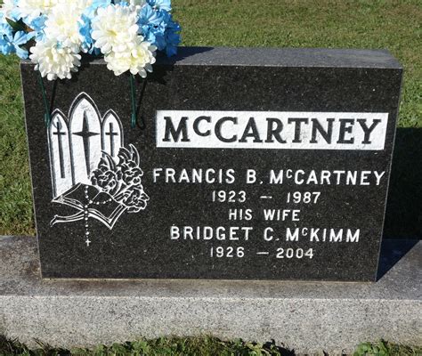 Bridget Catherine Mckimm Mccartney 1926 2004 Mémorial Find A Grave