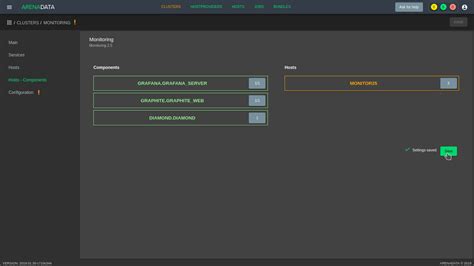 Установка кластера мониторинга с помощью Adcm — Arenadata Documentation