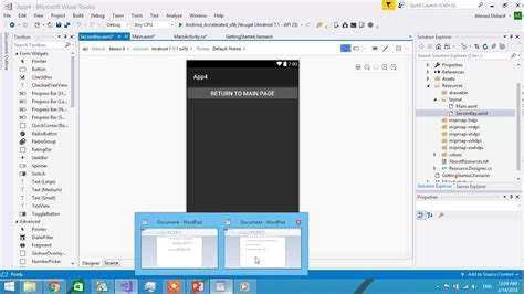 Xamarin Android Navigate Between Pages YouTube