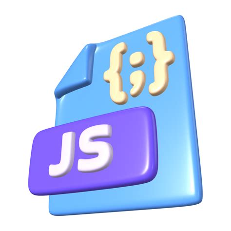 Javascript File D Illustration Icon PNG