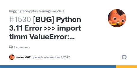 Bug Python 311 Error Import Timm Valueerror Mutable Default For