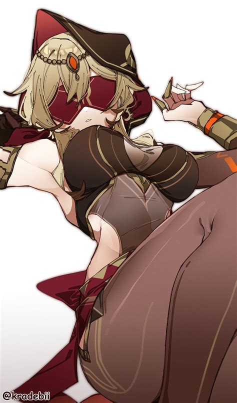 Lumine And Eremite Scorching Loremaster Genshin Impact Drawn By