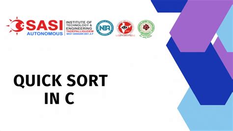 Quick Sort Using C Youtube