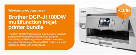Brother Dcp J Dw Colour Inkjet Printer All In One Wireless Usb Printer Scanner Copier