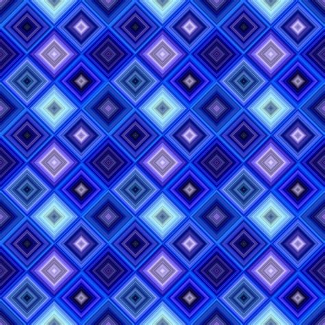 Blue Geometrical Diagonal Square Mosaic Tile Pattern Background Floor Illustration 47852351