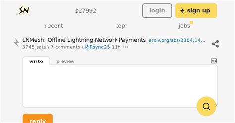 Lnmesh Offline Lightning Network Payments R Lightningnetwork