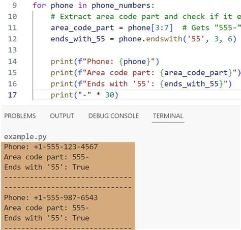 python string endswith method