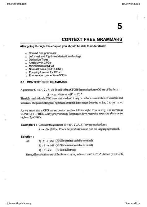 Formal Languages And Automata Theory Complete Notes Krithi4443 Page 200 Flip Pdf Online
