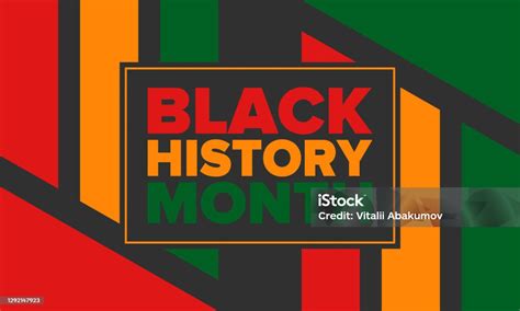 흑인 역사의 달 아프리카 계 미국인 역사 매년 축하합니다 2 월에 미국과 캐나다에서 영국에서 10 월에 포스터 카드 배너 배경