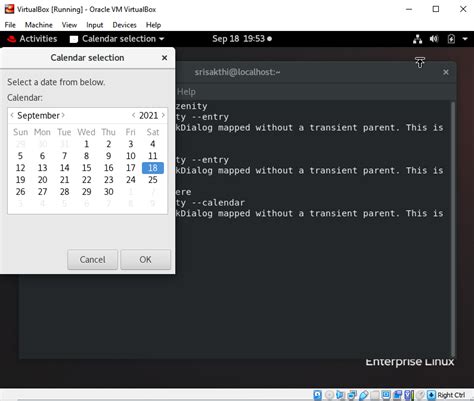 Linux Zenity Commands Arth 20 — Task 11 By Sri Sakthi Cb Sep