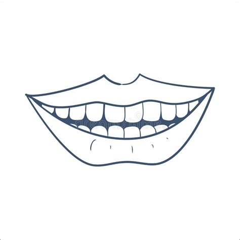 Bouche De Sourire Illustration De Vecteur Illustration Du Inspection