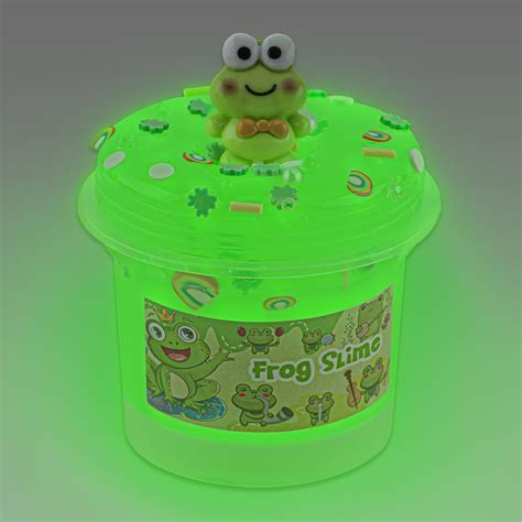 Frog Glow In The Dark Slime Super Soft And Good Stretchy