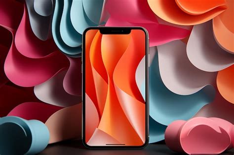 Premium Photo Device Mockup On Modern Minimal Background With Customizable Background And