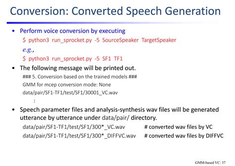 Hands On Voice Conversion Pdf