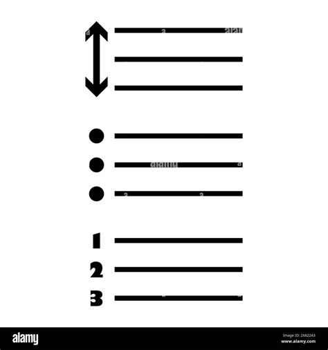 Organizational Chart Vector Icon Black And White List Design Vertical