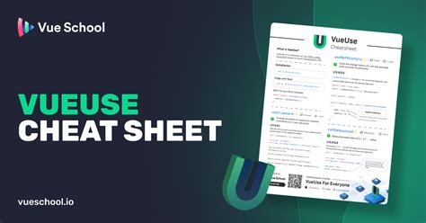 vueuse cheat sheet vue school